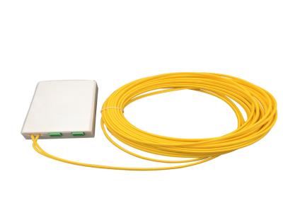 China SC/APC 50M with 2 Ports terminal box fiber optic patch cord with SC/APC adapters for sale