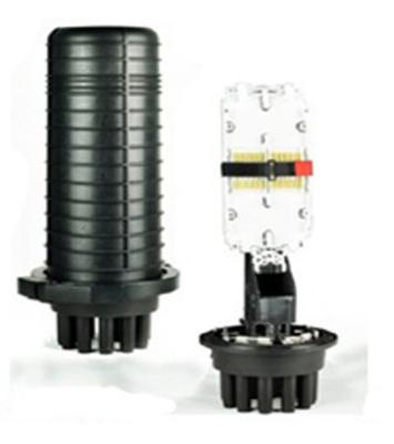 China 9 ports vertical Fiber Optic Joint Closure ETC-D021 φ470×210MM for sale