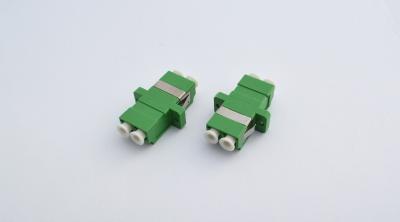 China Low insertion loss LC/APC duplex single-mode optical fiber adapter for sale