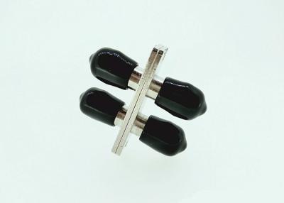 China Metal ST Fiber Adapter , Digital Optical Cable Adapter With Black Caps for sale