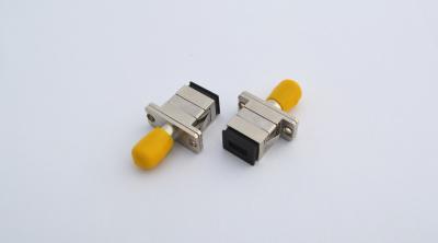 China SC-ST metal Optical Fiber Connector Adapters , SM MM With Ceramic Sleeve for sale