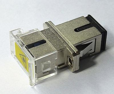 China Simplex Fiber SC Adapter Metal Material Low Connection Loss With Shutter for sale