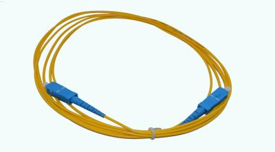 China SC/UPC-SC/UPC single-mode simplex optical fiber patch cord PVC LSZH for sale