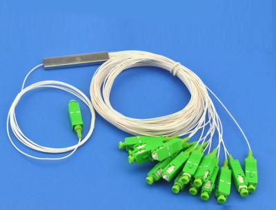 China 1*16 SC/APC steel tube type fiber optical PLC splitter for PON Networks for sale
