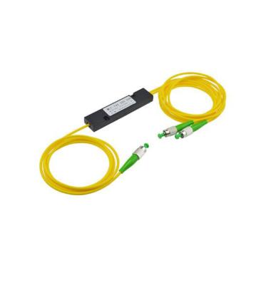 China Low Insertion Loss 1x2 PLC Splitter , PLC Splitter Module ABS Box Type for sale