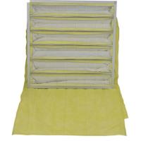 China F6 Air Intake Pocket Filter Synthetic Media Air Handling Unit Filter for Clean Room for sale