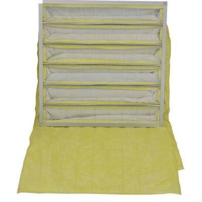 China F6 Air Intake Pocket Filter Synthetic Media Air Handling Unit Filter for Clean Room for sale