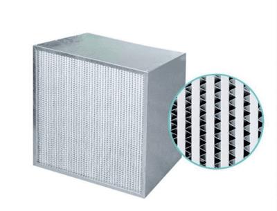 China Deep Pleat HEPA Filter With Aluminum Separator And MDF Frame for sale