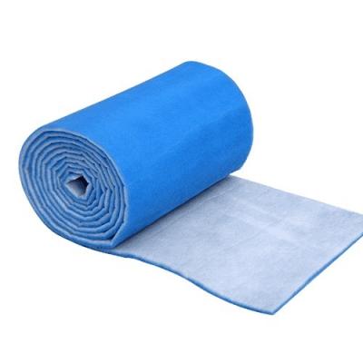 China Synthetic Pre Air Filter Media Material G3 G4 F5 F6 Blue Color for sale
