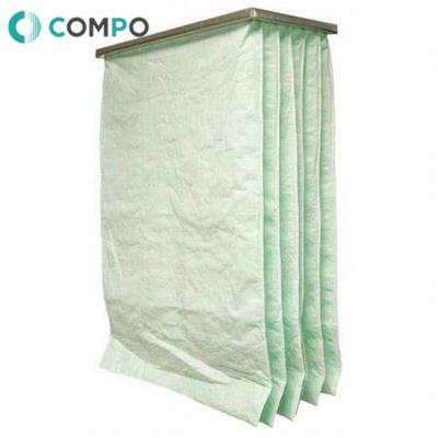 China Fiberglass Pocket Air Filter Air Conditioning Dust Collector Bag Filter For AHU for sale