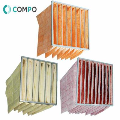 China Merv8 Bag Air Filter G4 F5 F6 F7 F8 F9 For Cleanroom Mau And Ahu System for sale