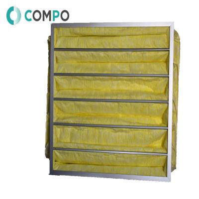 China Synthetic Media AHU Filters F5 F6 F7 F8 F9 Customized For Clean Room for sale