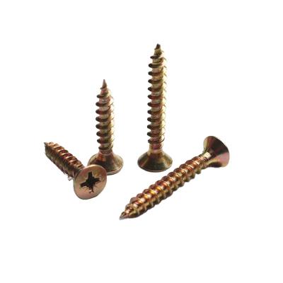 China Pan Fiberboard Nails 4 Mm Cross Countersunk Head Tapping Screws Color-Plated Self Tapping Zinc Screws Manufacturers Wholesale SC for sale