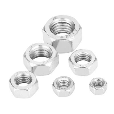 China Heavy Industry 304 Stainless Steel Hex Nuts 201 Thick Nut Anti Loosening Locking for sale