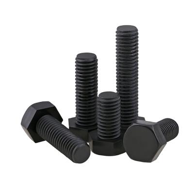 China DIN 933 Hexago Steel Head Screws DIN933 PA66 Hexagon Black Plastic Nylon Bolts M4M5M6M8M10M12 GB5783 for sale