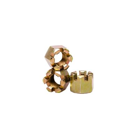 China DIN935 Heavy Industry Hex Slotted Hex Nuts Small Hexagon Slotted Nuts for sale