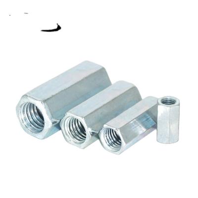 China Heavy Industry Thickened Joint Nut Lengthened Hexagonal Joint Hex Nut Female Hex Joint Nut for sale
