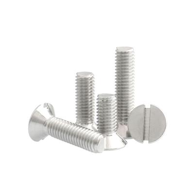 China Din963 Flare Slotted Countersunk Head Screws For High Quality And Low Price for sale