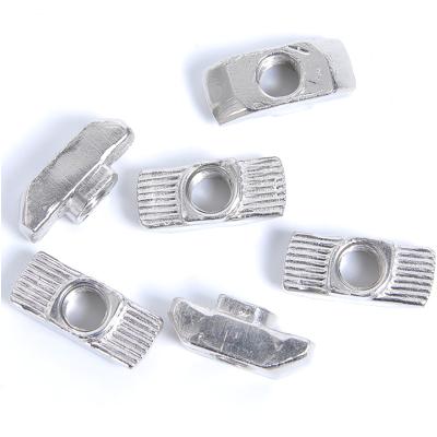 China Heavy Industry Carbon Steel Nickel Plated European Standard T-Nuts M3/M4/M5/M6/M8, For Aluminum Profiles Hammer Boat Head Nuts for sale
