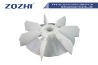 China Y2-90-4/8 White Plastic PP Cooling Fan Blade 24×151mm 5 Blades for Electric AC Motor for sale