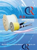 China No Cracks Central FRP Strength Member 1400MPA Tensile Modulus ≥50GPA for sale