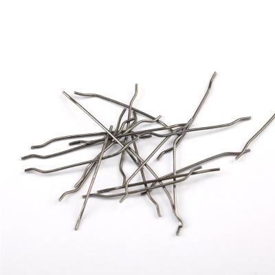 China Stainless Precast Concrete Helix Steel Fiber with End Hook Type in Silvery Colour for sale