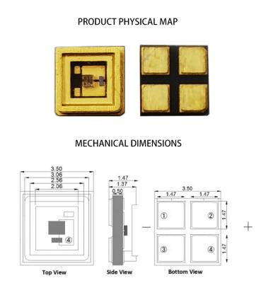China 290nm 293nm 295nm UV LED Chips 300nm 305nm 310nm 315nm For Medical Treatment for sale