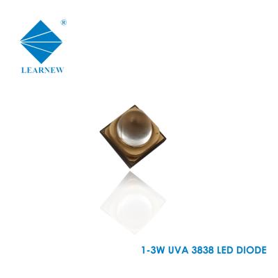 China 3838 3W 365nm 385nm 395nm UVA LED Chip For Plant Growing for sale