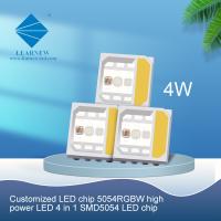 China 2W 3W 4W SMD LED Chips 620-630nm 520-530nm 450-470nm 6000-7000K 70-90lm for sale