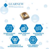 China LEARNEW 3W 5W UVB LED Chip 290-315nm High Optical Power 80-120mW For Medical Treatment for sale