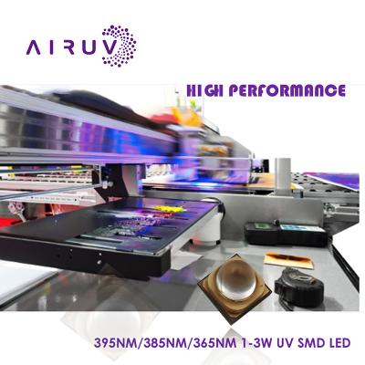China OEM ODM 3838 SMD UVA LED Chip 365-395nm for UV curing Chip Led for sale