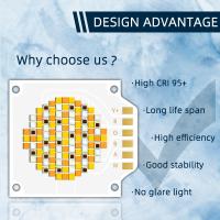 China 3538 250W Five Colors COB LED Chips with 620nm/460nm/520nm/2700K/6500K CCT and 24-26V for sale
