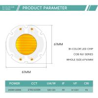 China 200W Chip 6060 LED COB Chip for Photography Light VF42-46V 51-53V LM/W 95 for sale
