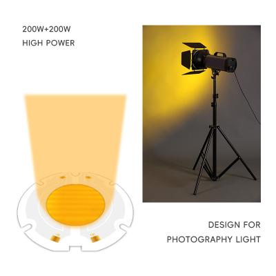 China high power 200W 6060 led cob chip bi color chip for photography light for sale