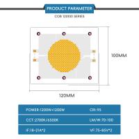 China Customized COB LED Chip 1200W RGBW Dc 75v 85v High Power COB LED Photography Light for sale