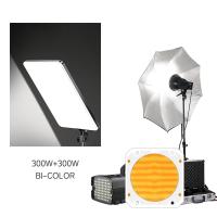 China 60*60 195-205V 300W 300W Dual CCT LED COB 200W 200W Bi Color COB LED Chip with 90LM/W and CCT 620nm/460nm/520nm/2700K/6500K for sale