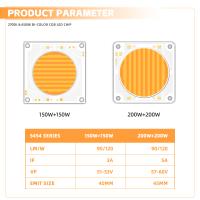 China High CRI 97Ra Cob 5454 Dual Color 150w 200w 57-62V/70-74V Led Chip for Photography lamp for sale