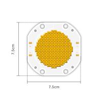 China Dual CCT COB LED Chip High Power 60V Bi-Color 600W+600W 3000lm 1W 2700K/6500K Color Temperature 95Ra 75*75 for sale