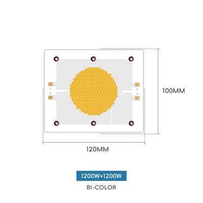 China 2400W Dual Color COB LED Chip 2700K 6500K CRI 95+ for Photography for sale