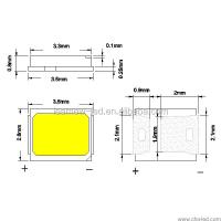 China SMD2835 LED Chip 6200-6500K 0.2W 3-Year Warranty for sale