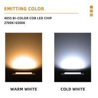 China Bi Color COB LED Chip 200W 4055 for Photography Light 2700K/6500K for sale