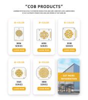 China Bi Color COB LED Chip 200W 4055 for Photography Light 2700K/6500K for sale