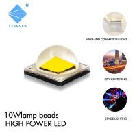 China High Power SMD LED Chip 10W 5050 with 3000mA Max Current 5.0*5.0mm Size and 120lm/W Efficiency for City Lighting for sale