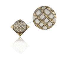 China 100W 395nm 60-90deg UVA LED COB Chip for UV Curing with Quartz Glass Lens for sale