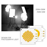 China Customized ODM OEM High Power Bi-color COB LED Chip 50W+50W 200W+200W for Film Light with 2700K-6000K Color Temperature for sale