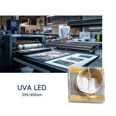 China Professional 35x35mm SMD UVA LED Chip High Power 3W 120 Degree 3.0-3.6V UV Light for Plant Growth LED UV Curing Light System for sale