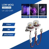 China DC12V/DC24V Latest Factory OEM LED Modules 40mA IP68 Waterproof UVC 275nm 6-10mW Home Office Air Water Purify UV Emitting Color for sale