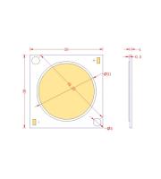 China 12S30P 75W Grow Light LED COB Driverless COB LED 120-170lm/w for sale