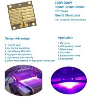 China High density 200W 34-38V 385nm led uv for UV LED Curing machine System for sale