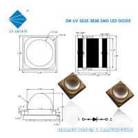 China 3838 Type Uva Led Chip Smd 365nm 385nm 395nm Uv Led Diode 3w 700mA for sale